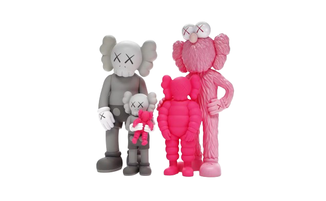 Kaws Family Pink Vinyl Figures – West Side Concept Store